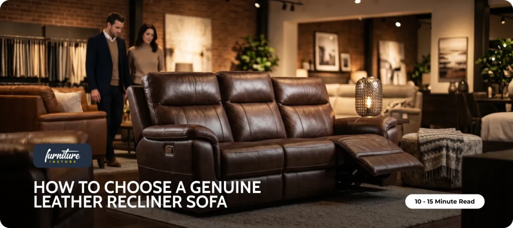 Small Genuine Leather Recliner Sofas for UK Rooms – Furniture Instore